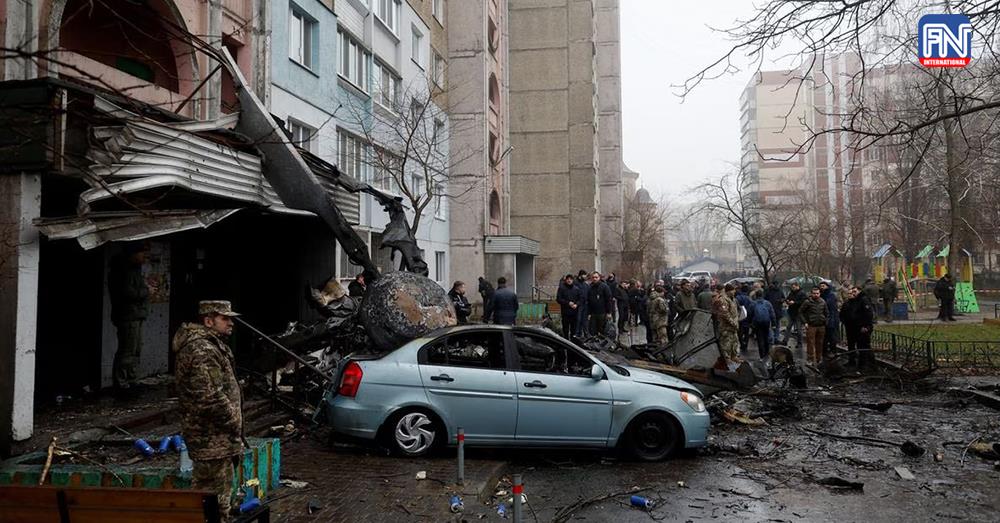 Ukraine interior minister among 18 killed in helicopter crash